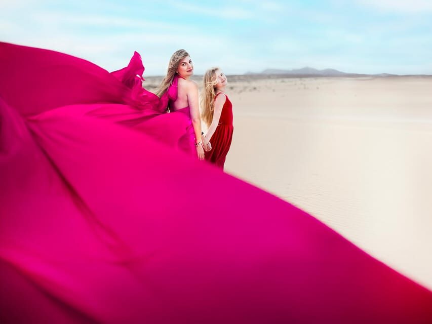 Corralejo: Private Flying Dress Photoshoot