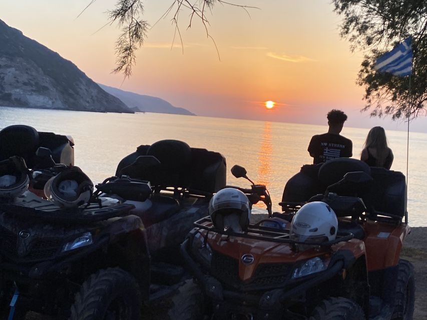 Crete: Sunset or Morning Quad with Local Products Tasting
