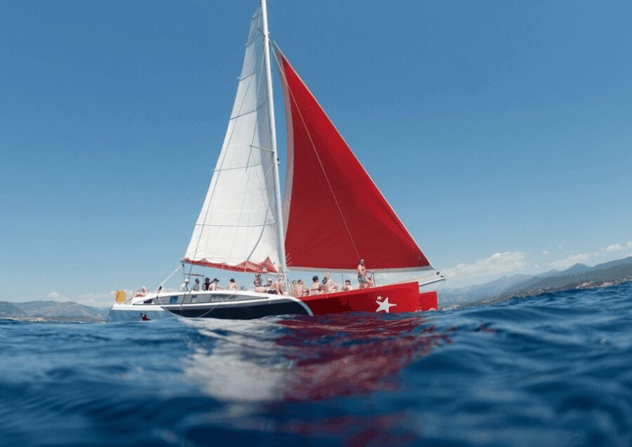 Day trip on a catamaran in the bay of ajaccio