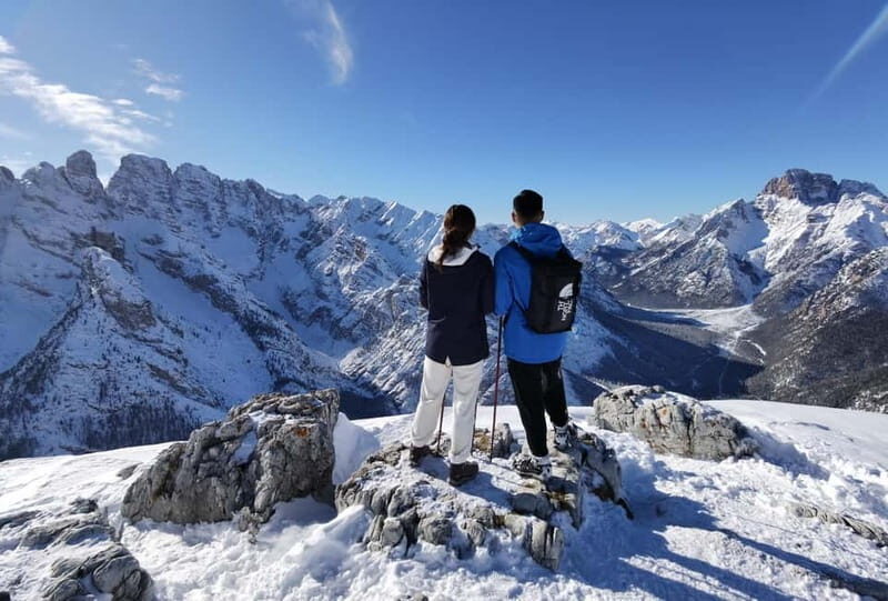 Dolomites of Cortina: Winter Hiking & Sledding Experience