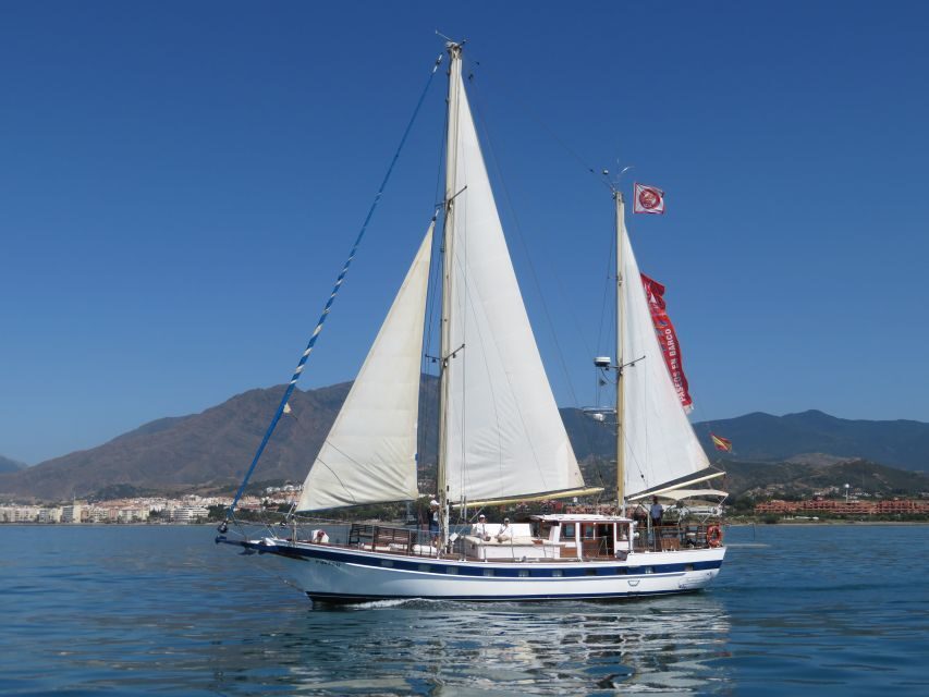 Estepona: Dolphin Watching Sailboat Cruise with Drink
