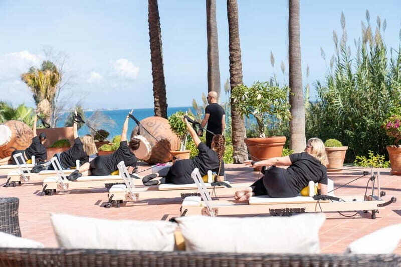 Estepona: Pilates on a Catamaran and Sunset Cruise + bubbly