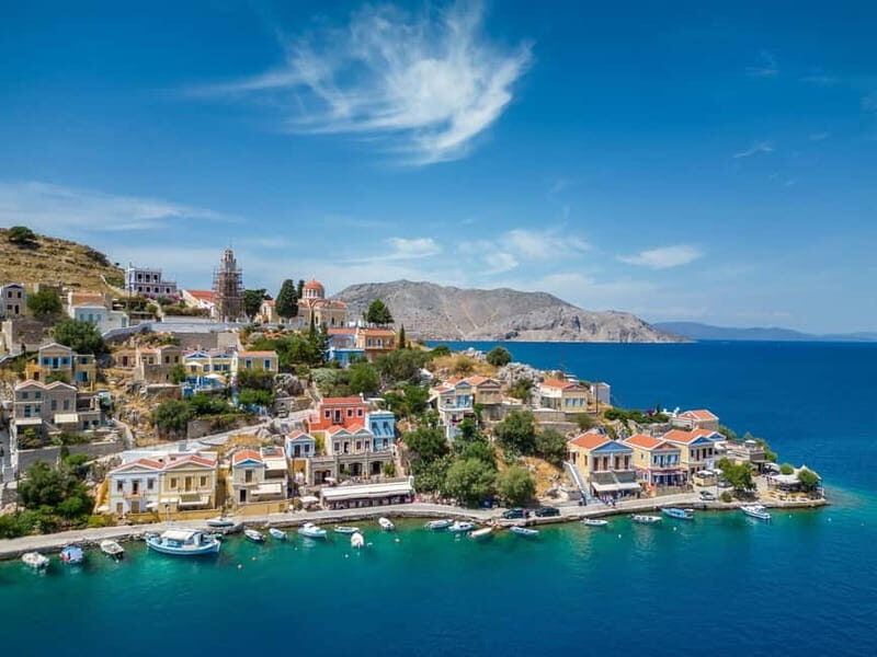 Faliraki: Boat to Symi and St. George Bay with Free Parking