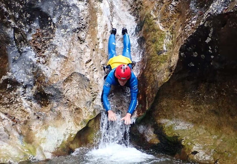 From Bovec: Suec Stream Canyoning in the Soa Valley