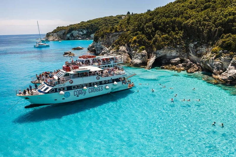 From Corfu: Day Cruise to Paxos, Antipaxos, & the Blue Caves
