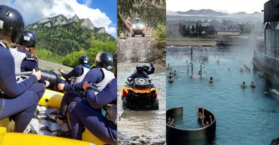 From Krakow: Rafting, Off-road Zakopane & Thermal Baths Tour