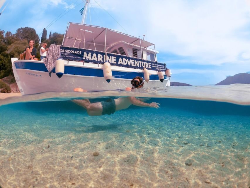 From Nidri: Marine Wildlife Cruise with Lunch and Swim Stops