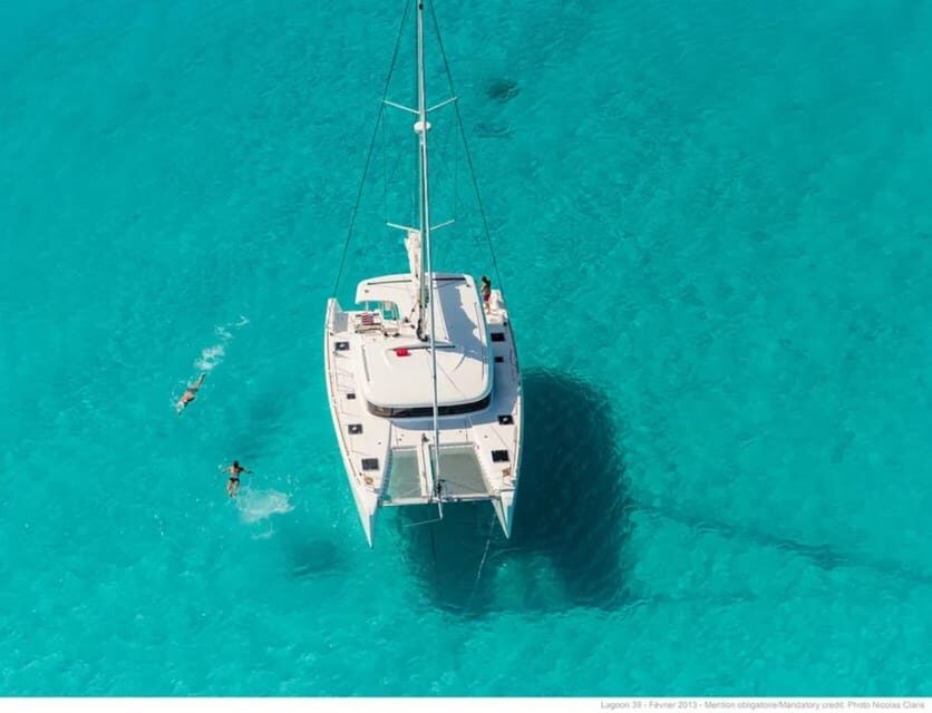 From Palau: Catamaran tour in La Maddalena Archipelago