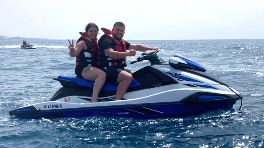 From Playa del Inglés: Guided Jet Ski Tour & Hotel Transfers
