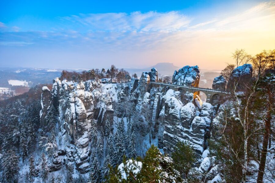 From Prague: Dresden Xmas Market & Saxon Switzerland Tour