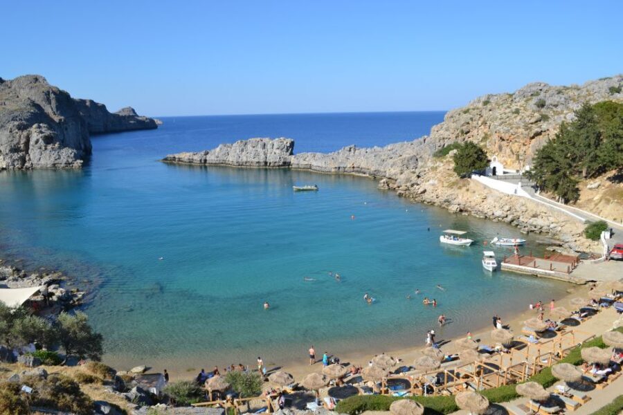 From Rhodes: Lindos and 7 Springs Valley Bus Tour