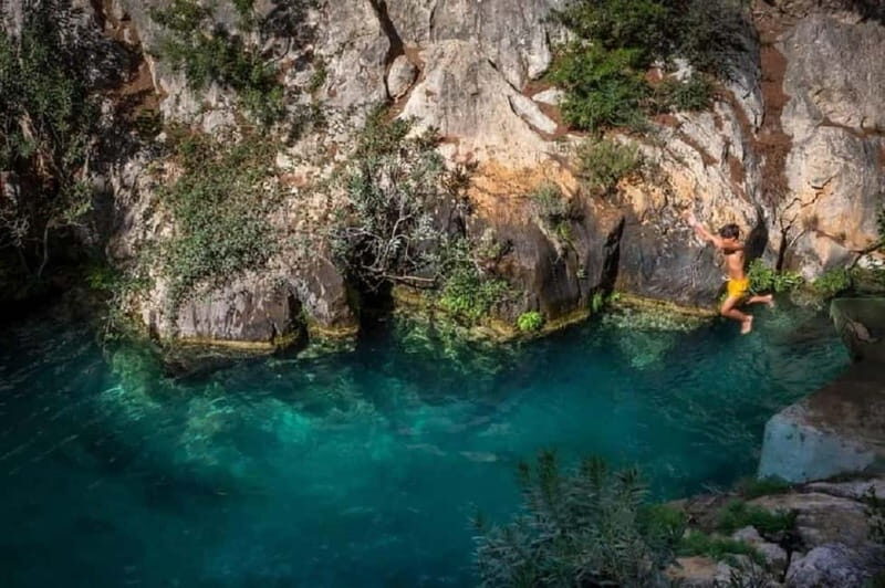 From Santa Pola and Elche: Algar Waterfalls with Transfer