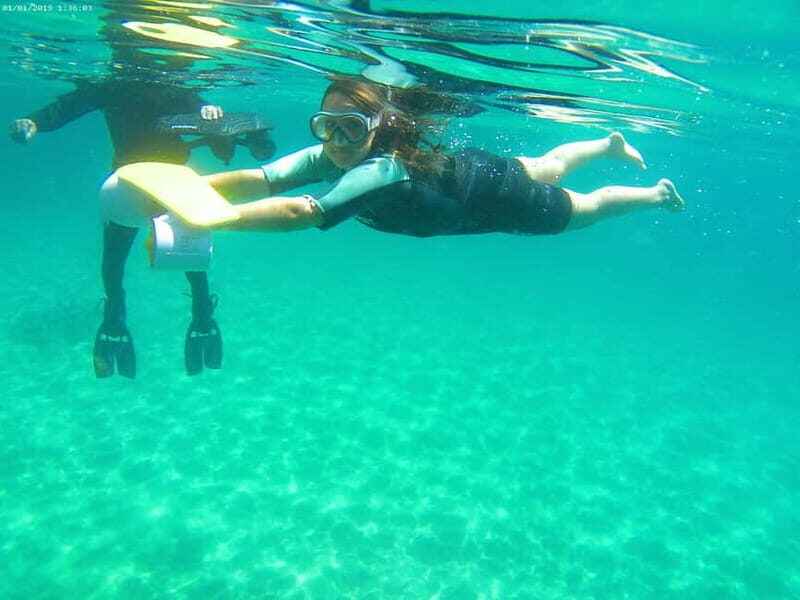 From Sesimbra: Sea Scooter Snorkeling boat Tour