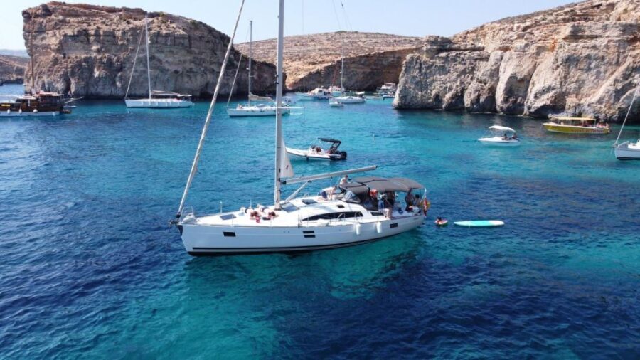 From Valletta: Full Day Private Charter on a Sailing Yacht