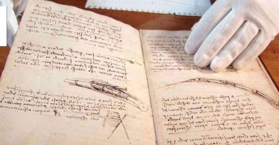 Guided tour to the editions of Leonardo's manuscripts