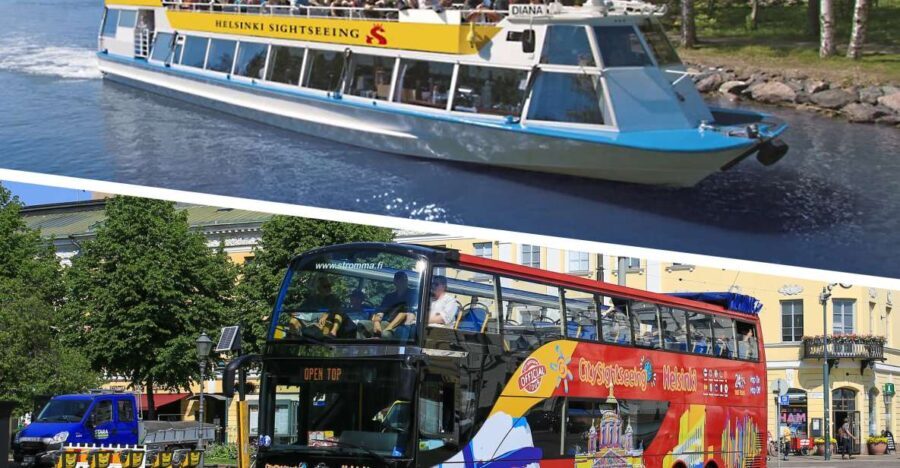Helsinki by Bus and Boat 24-Hour Combo Ticket