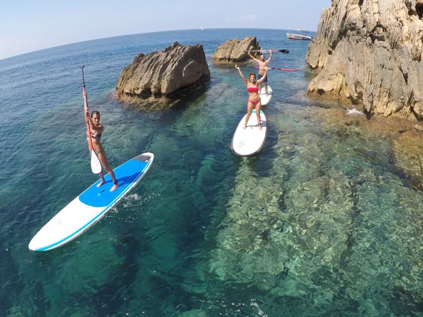 Ibiza: Paddlesurf and Snorkeling Boat Trip