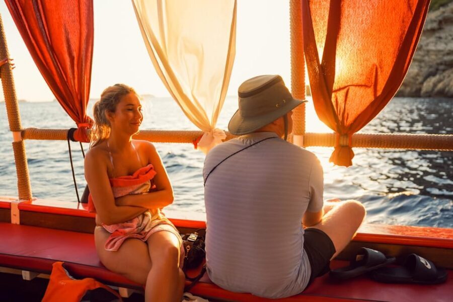Ibiza: Sunset Boat Trip with Snorkeling, Kayaking, & Drinks
