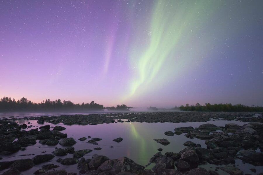 Kiruna: Northern Light Photo Tour with Equipment