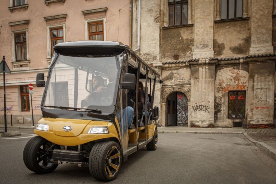 Krakow: City Sightseeing Tour Eco Electric Buggy Golf Cart