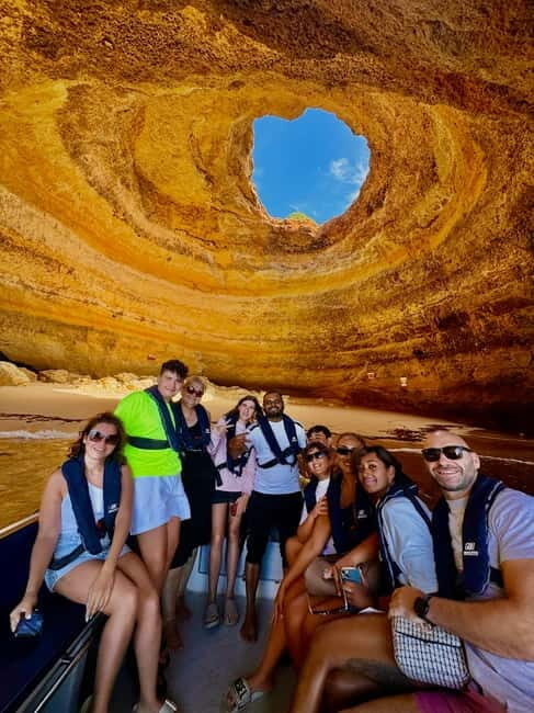 Lisbon: Algarve Day Trip with Benagil Cave Boat Cruise