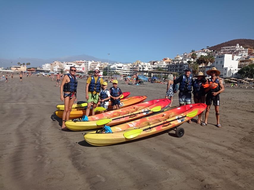 Los Cristianos: Kayak & Snorkel Tour with turtles and photos included