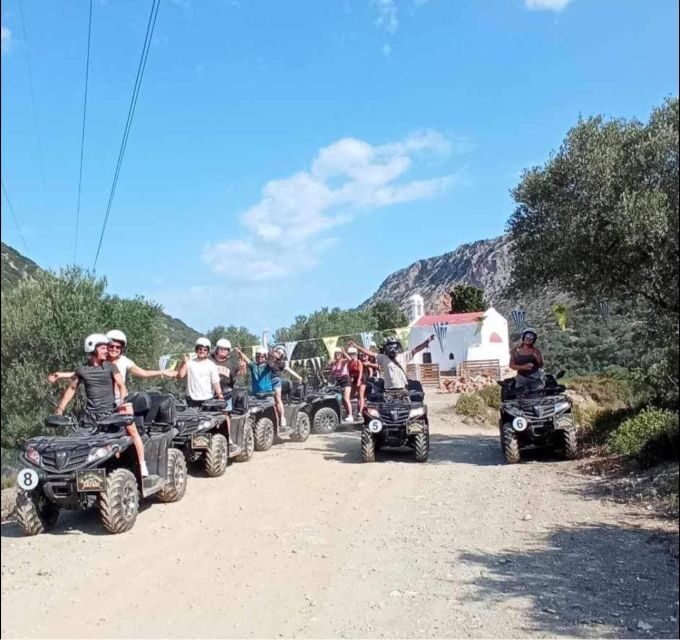 Malia:Afternoon Quad Safari Tour Lunch Hotel Pickup Drop-off