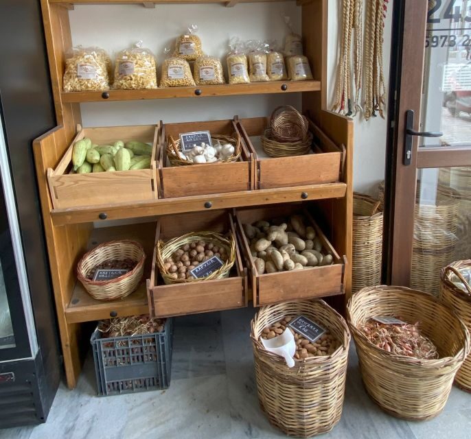 Naxos: Food Walking Tour & Cooking Class with Meal & Drinks