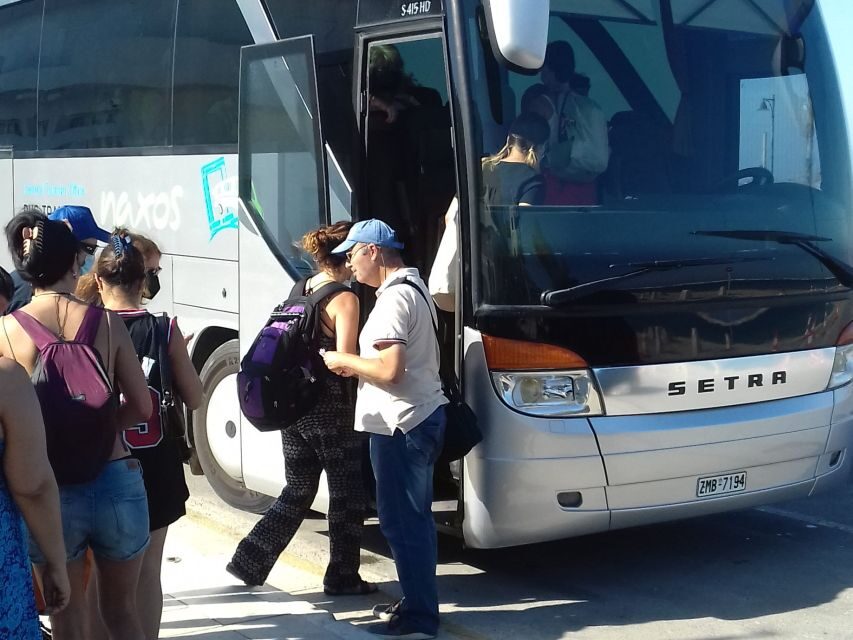 Naxos: Highlights Bus Tour with Free Time for Lunch and Swim