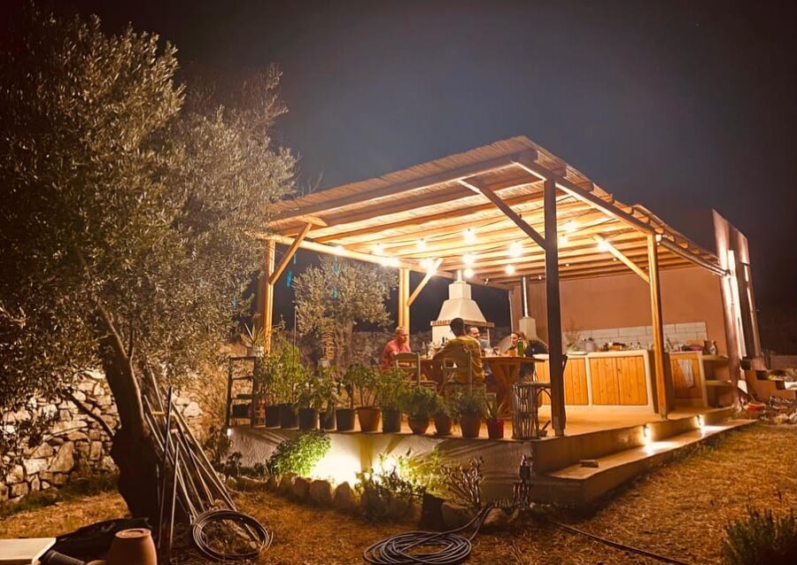 Naxos : Private BBQ night in the olive grove