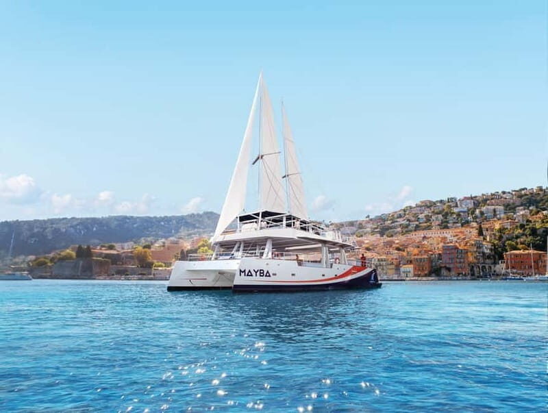 Nice : Sunset at sea on a Maxi Catamaran - Villefranche Bay