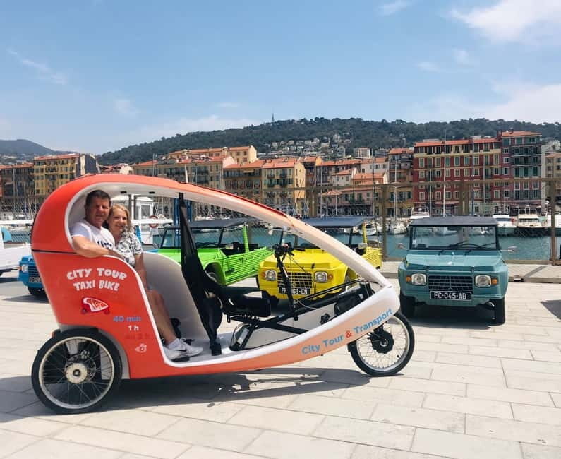 Nice : Visite privé 1H en Vélotaxi avec un guide local.