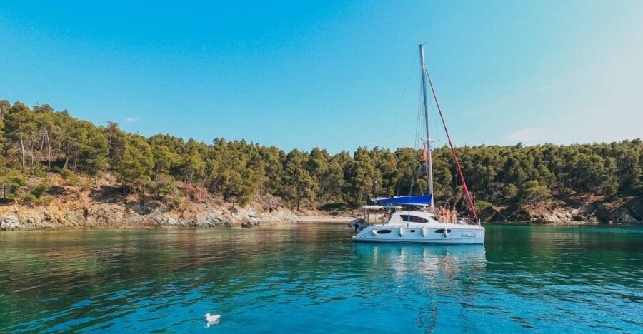 Nikiti: Private Catamaran Day Cruise with Open Bar