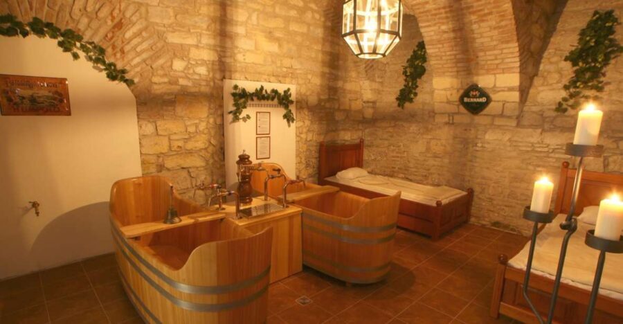 Prague: Bernard Beer Spa with Beer and Massage Option