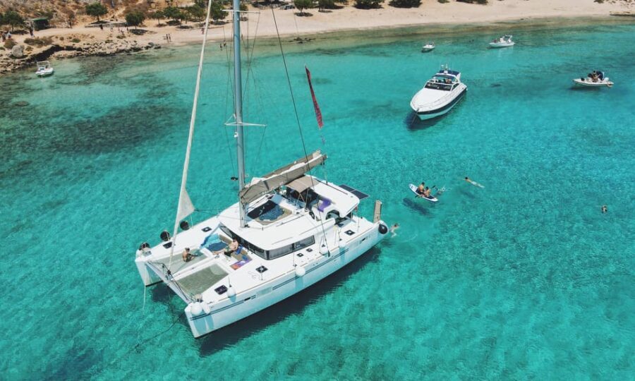 Private Balos & Gramvousa Luxury Catamaran Cruise with Meals