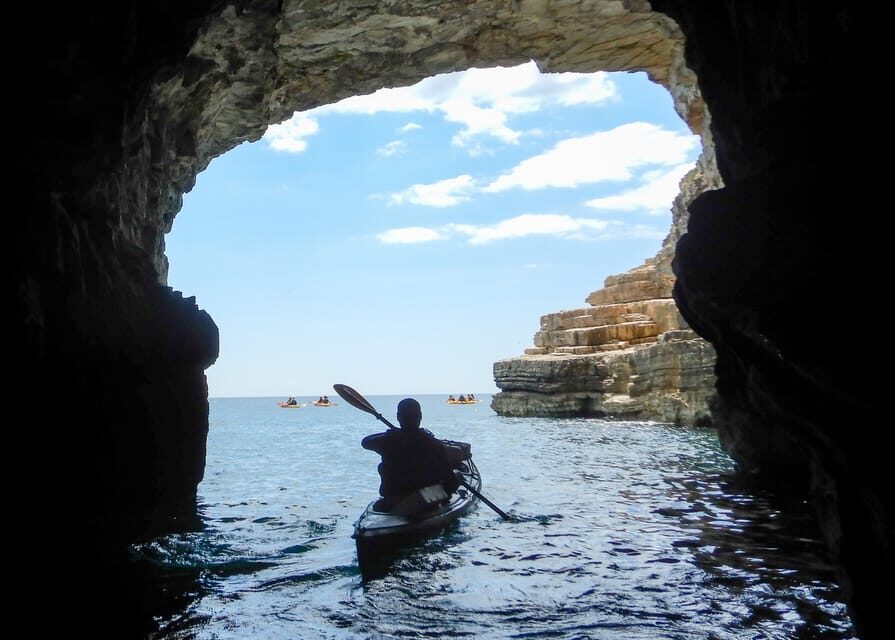 Pula: 3-hrs Kayak, Cliffs & Snorkeling Small Group Adventure