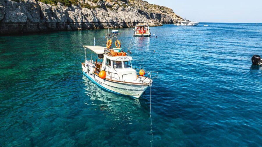 Rhodes: Captain Manolis Fishing Trip with BBQ and Swimming