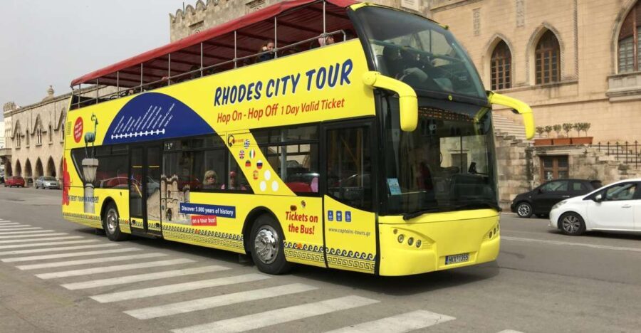 Rhodes: Hop-On Hop-Off City Tour Bus