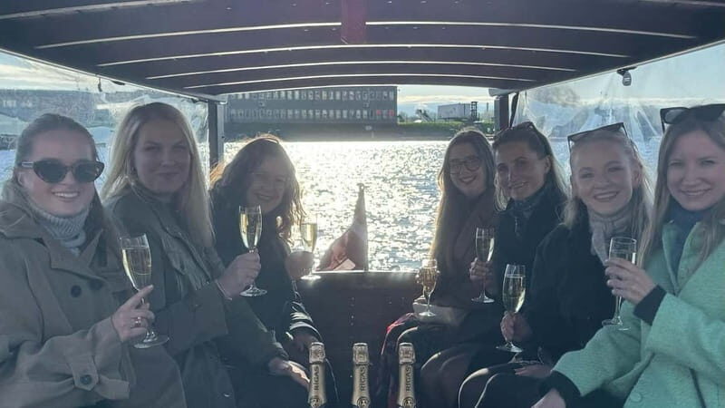 Riga: Private Boat Tour with Sparkling Wine