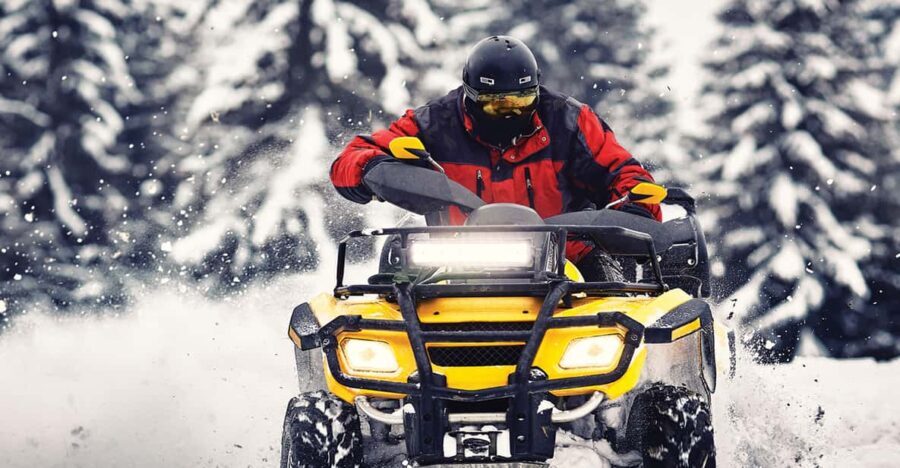 Rovaniemi: Quad Bike Ride and Ice Fishing
