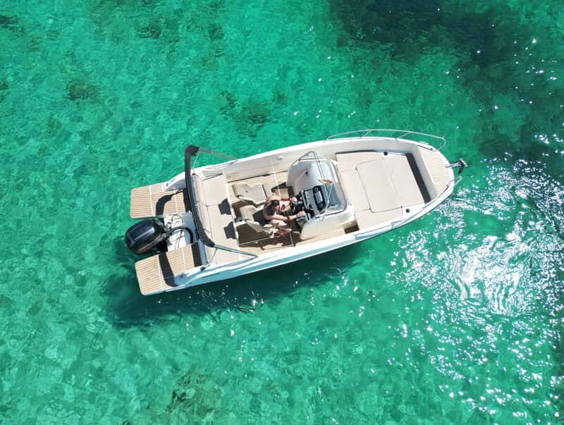 San Antonio: Private Boat Tour in Ibiza with Paddle Surf and Snorkeling