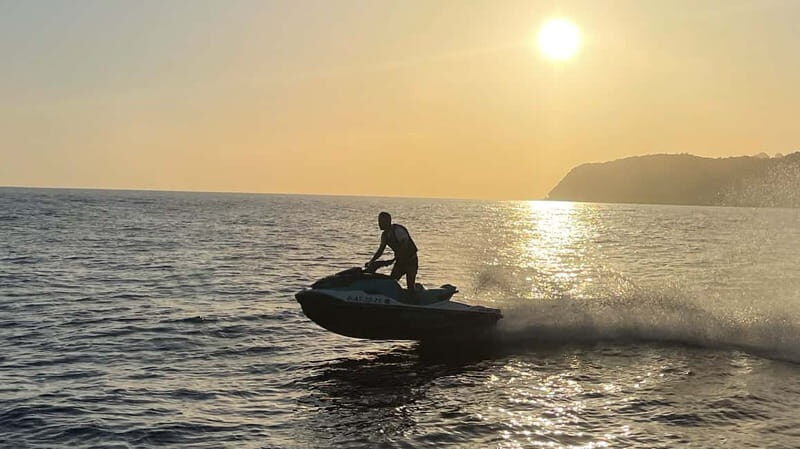 Santa Eulalia: Jet Ski Tour with Optional Dolphin Searching