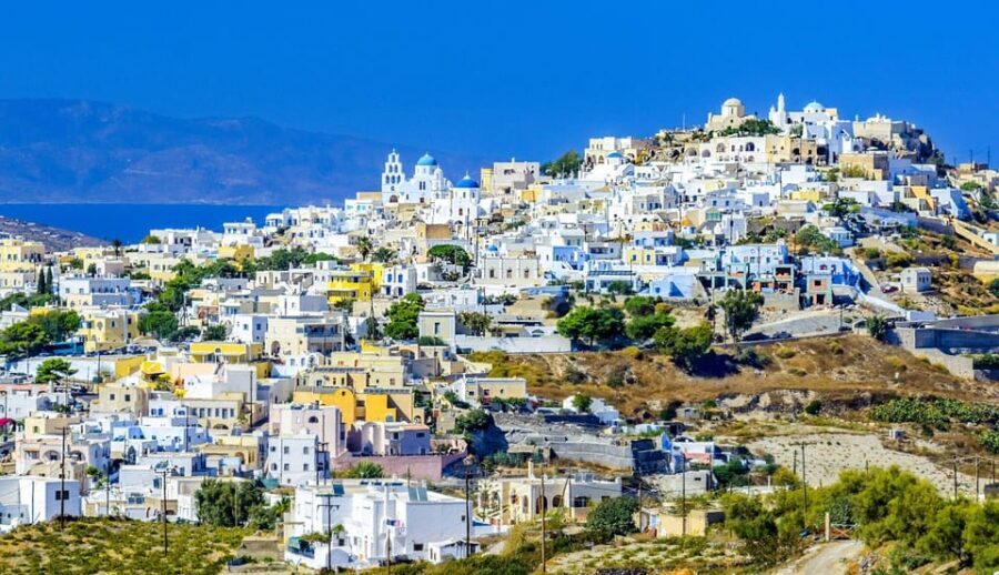 Santorini Cultural Villages and Akrotiri Ruins Private Tour