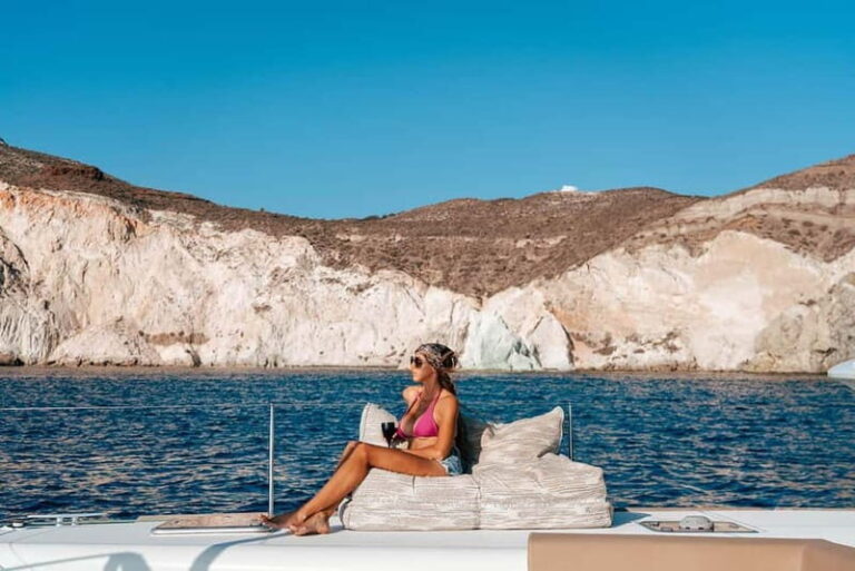 Santorini: Luxury Catamaran Cruise with Lunch, BBQ & Drinks - How the Tour Makes Sense for You