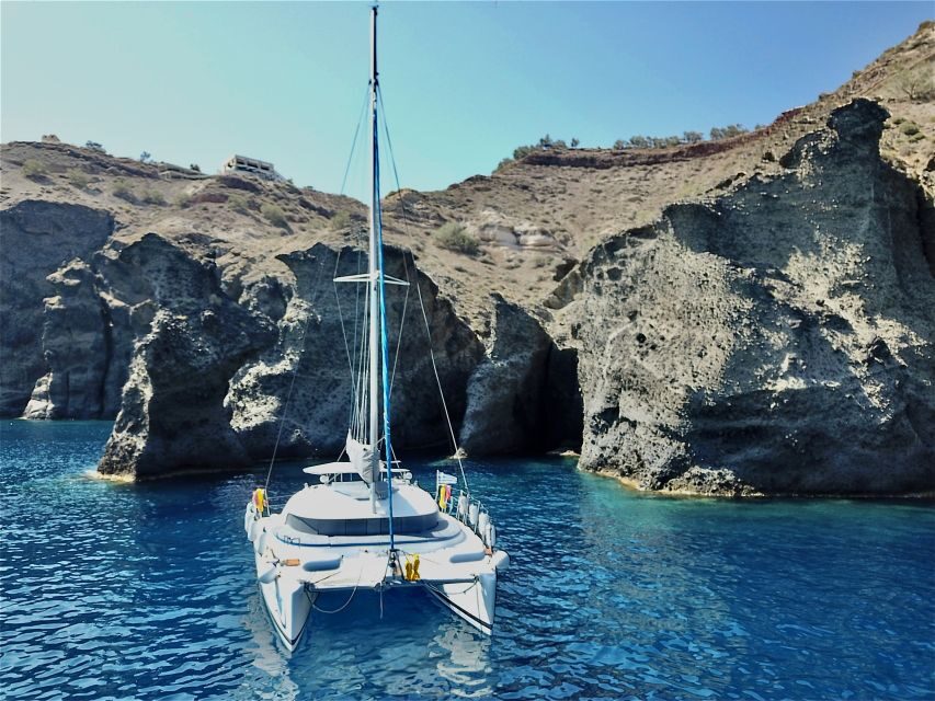 Santorini: Private All-In Catamaran Cruise, with Food|Drinks