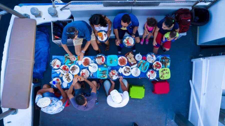 Santorini Sunset Fishing Trip with Dinner and Drinks