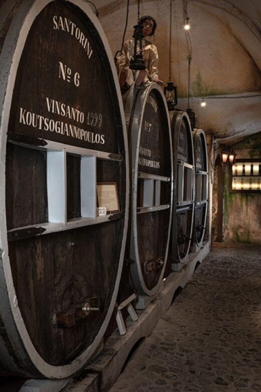 Santorini Visit Cave Wine museum and Wine tasting