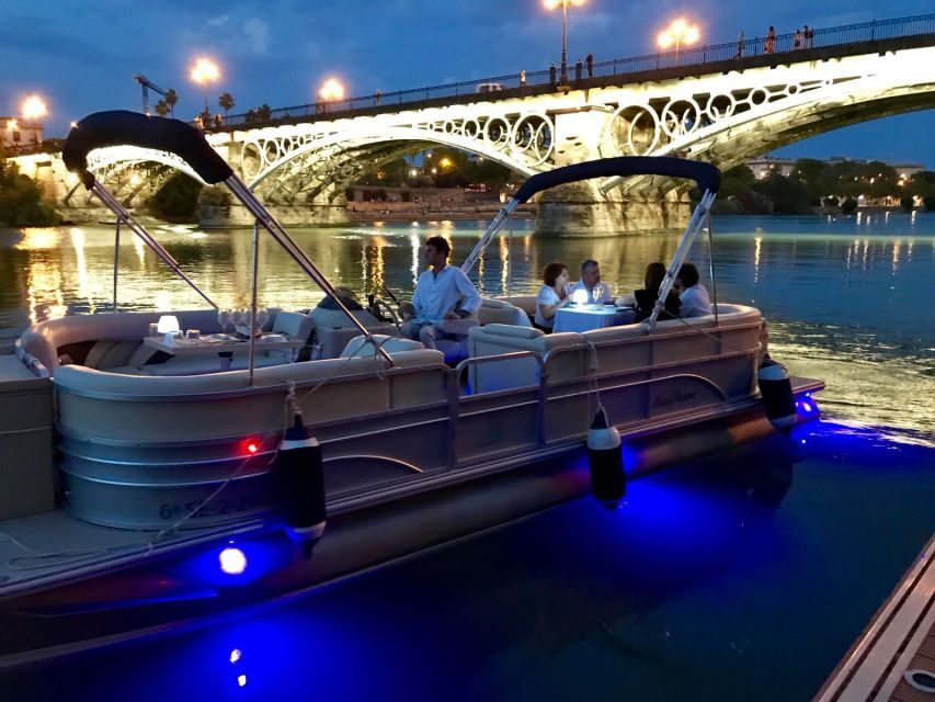 Seville: Private River Cruise Lunch or Dinner and Drinks