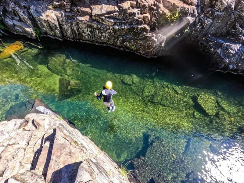 Soft Canyoning Ceira River, in Góis, Coimbra