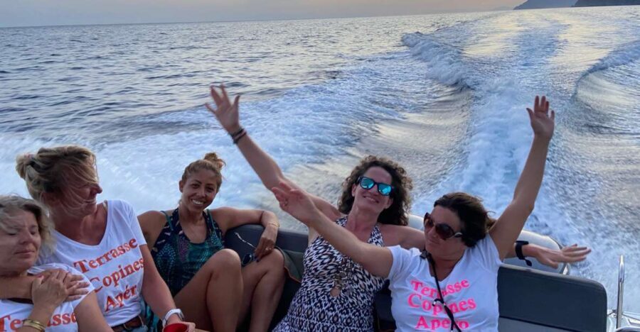 Sunset Boat Tour with Aperitivo & swim in natural park